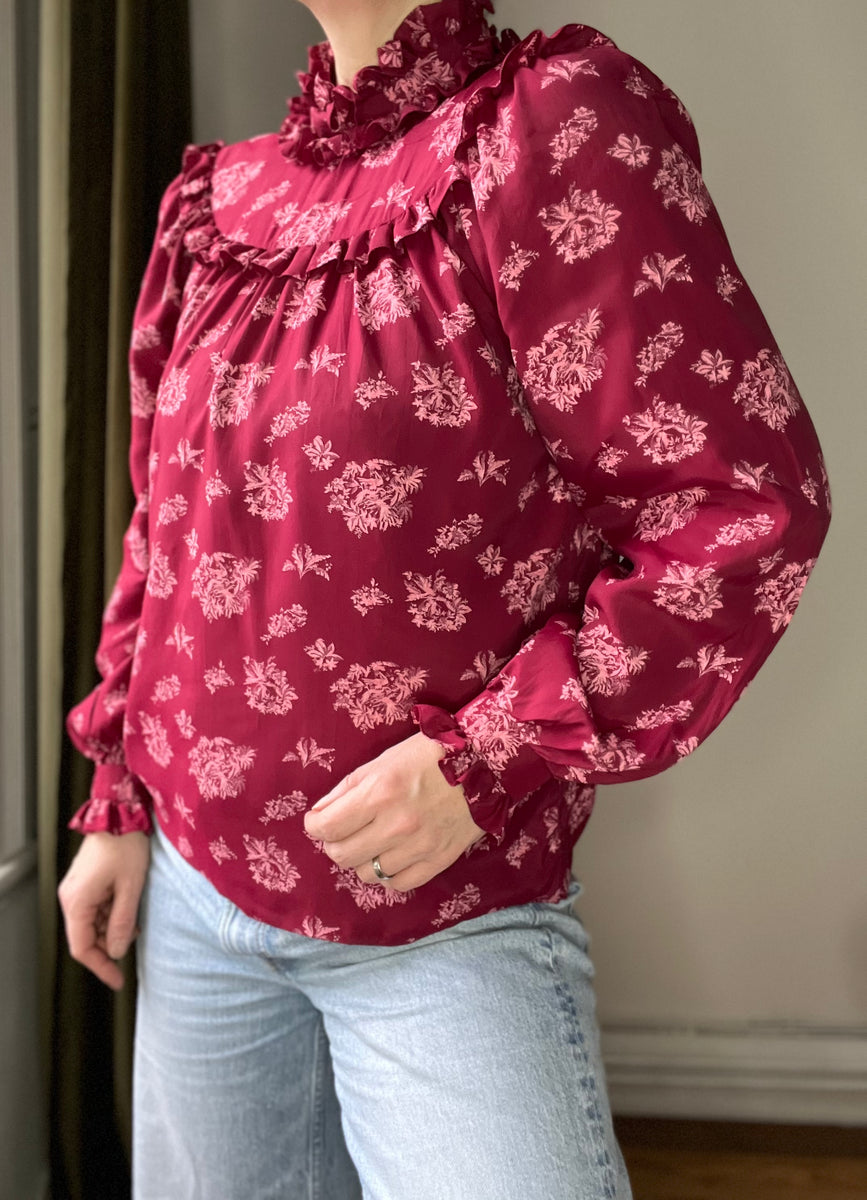 1970's Floral Victorian Style Prairie Blouse – strobevintage