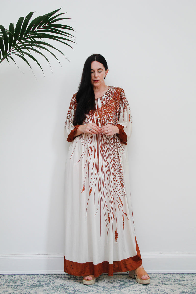 Vintage Princess Raspanti 1970's Kaftan Maxi Dress RARE – strobevintage